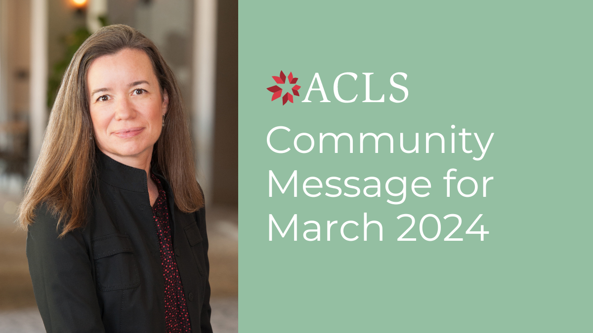 ACLS Community Message for March 2024 - ACLS